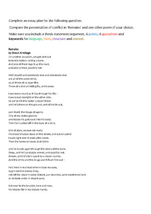 War Photographer - Carol Ann Duffy - Poetry - AQA English Literature ...