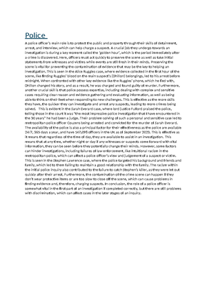 AC1.1 Police - criminology - golden hour – the period immediately after ...