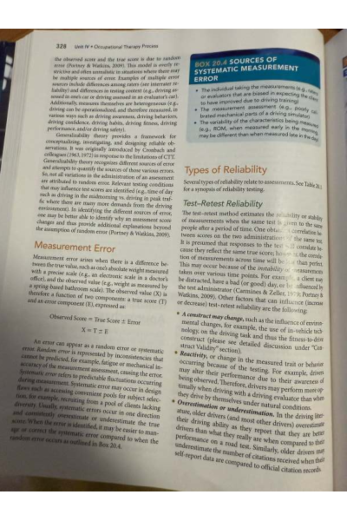 XYZ 101 Final Exam Prep: Analyzing Occupational Therapy Measurement ...