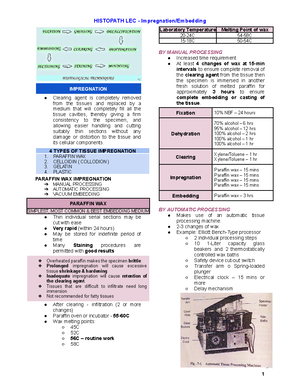 [ Histopath Lec] Microtomy and Section Cutting - MICROTOMY Processed ...