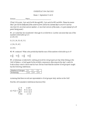 CS 3341 HW 1 Questions - STAT/CS/SE 3341 HW #1 Spring 2025 Directions ...