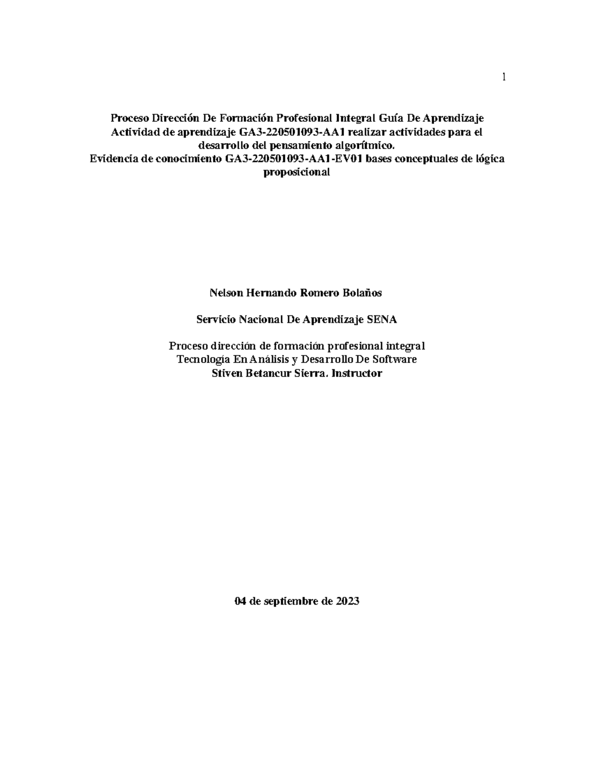 Evidencia de conocimiento GA3 220501093 AA1 EV01 bases conceptuales de ...