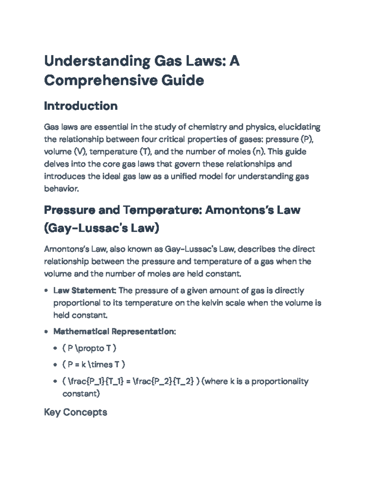 Understanding the Ideal Gas Law and Its Applications in Chemistry ...