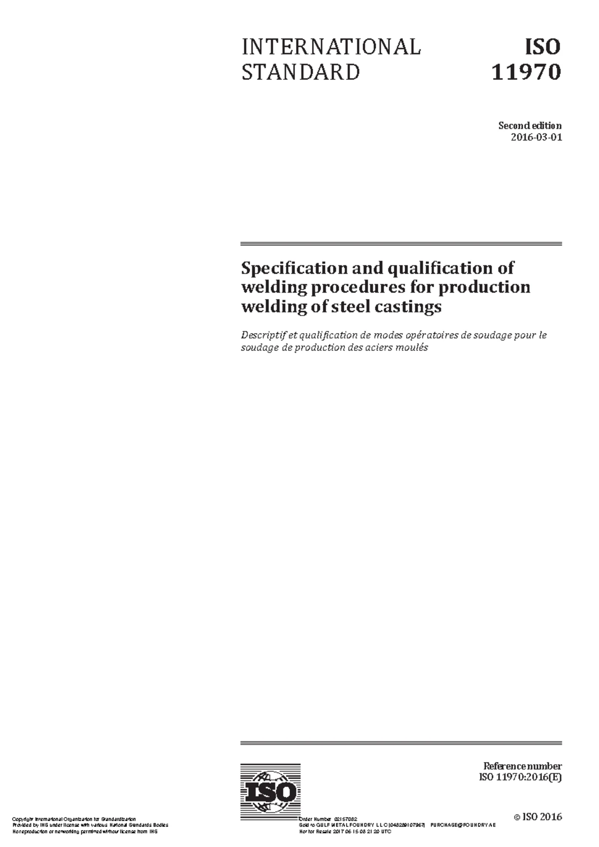 BS EN ISO 15614-1-2017 A1-2019 - BSI Standards Publication Specification and qualification of ...