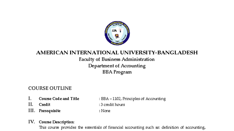 [BBA ACC Core OBE CO] Principles Of Accounting (C. G. & M)-Spring-2020 ...