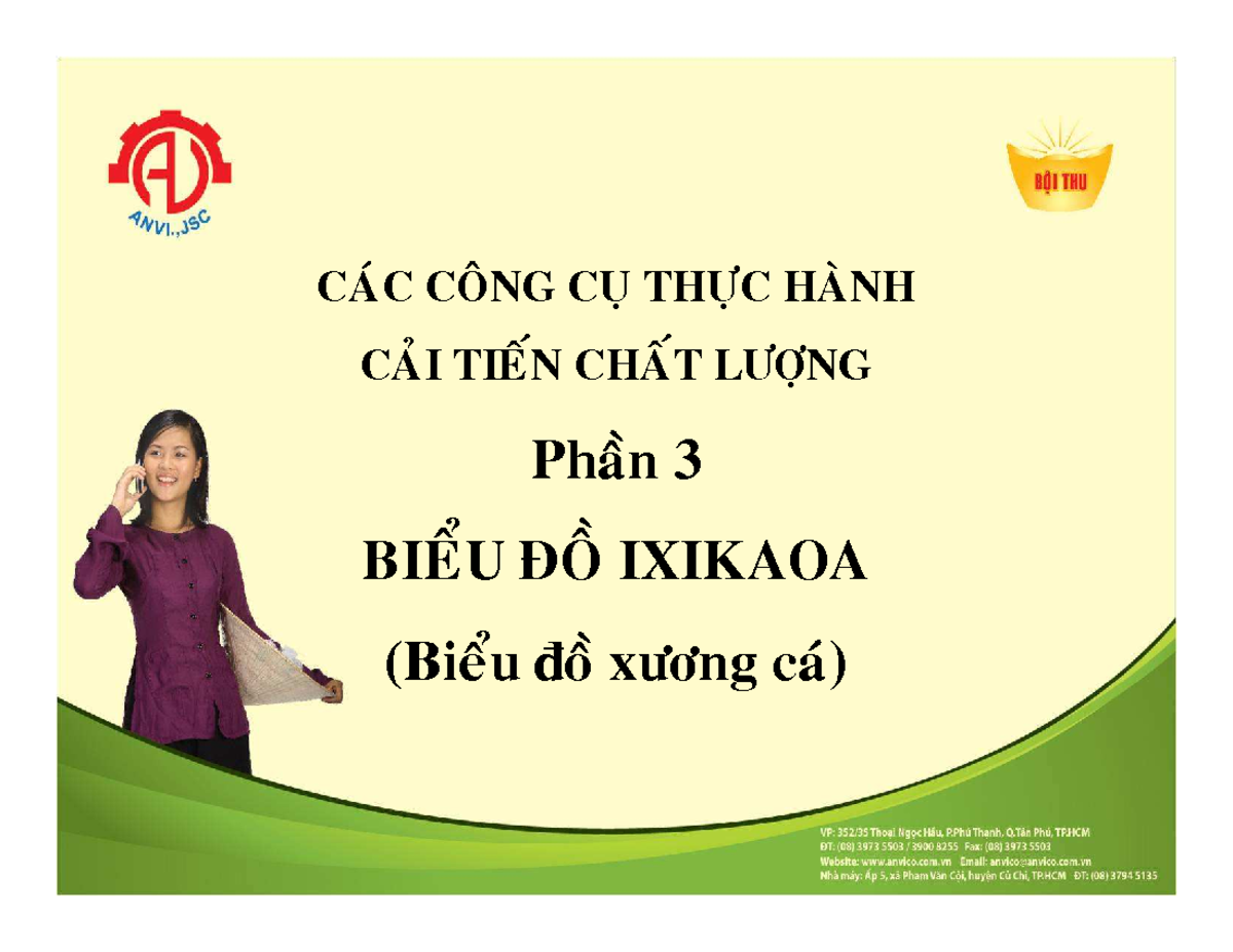 Bieu do Xuong ca - Công cụ cải tiến chất lượng - CAÙC COÂNG CUÏ THÖÏC ...