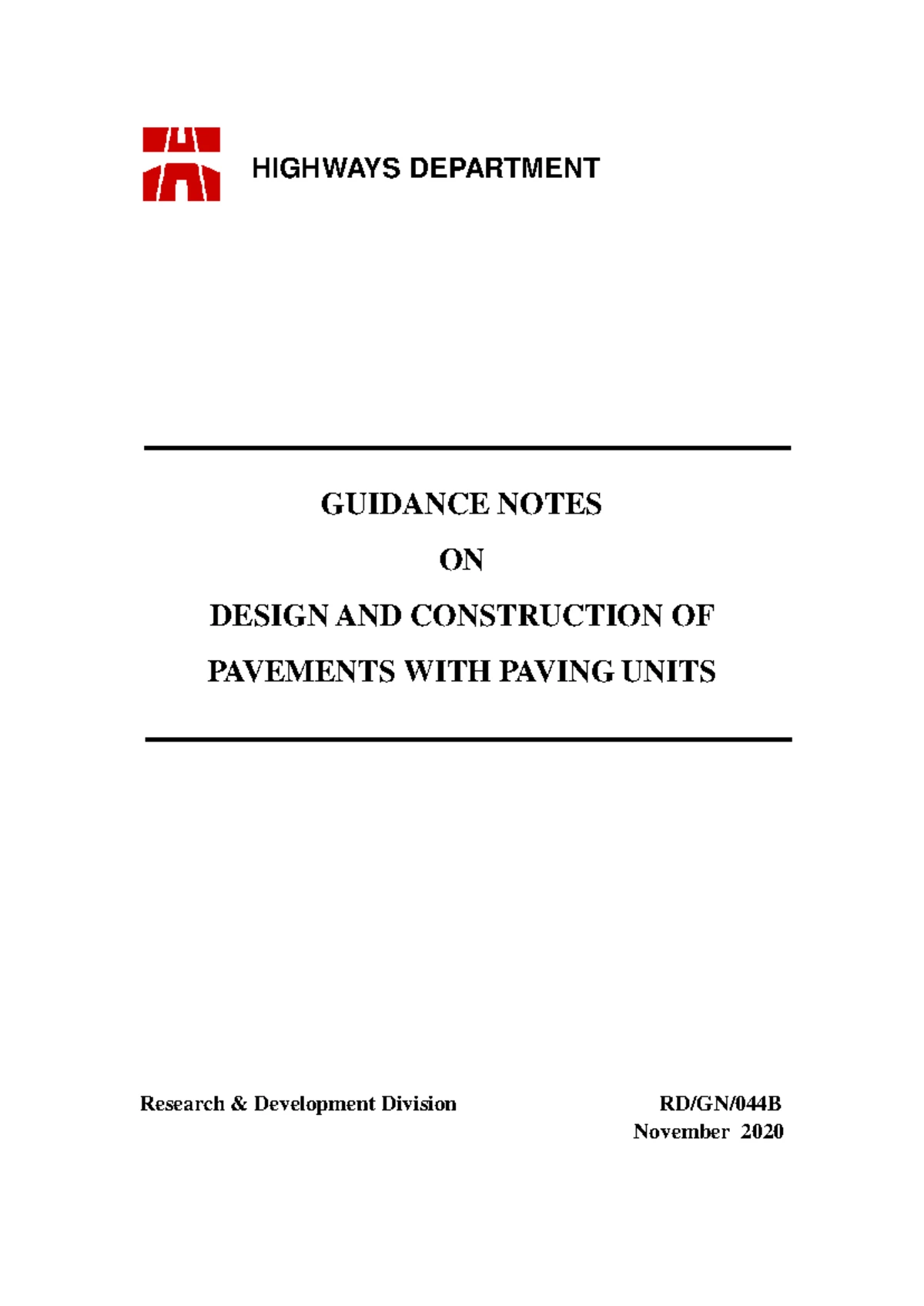 RD GN 042 Pavement Design for Carriageway Construction - HIGHWAYS ...