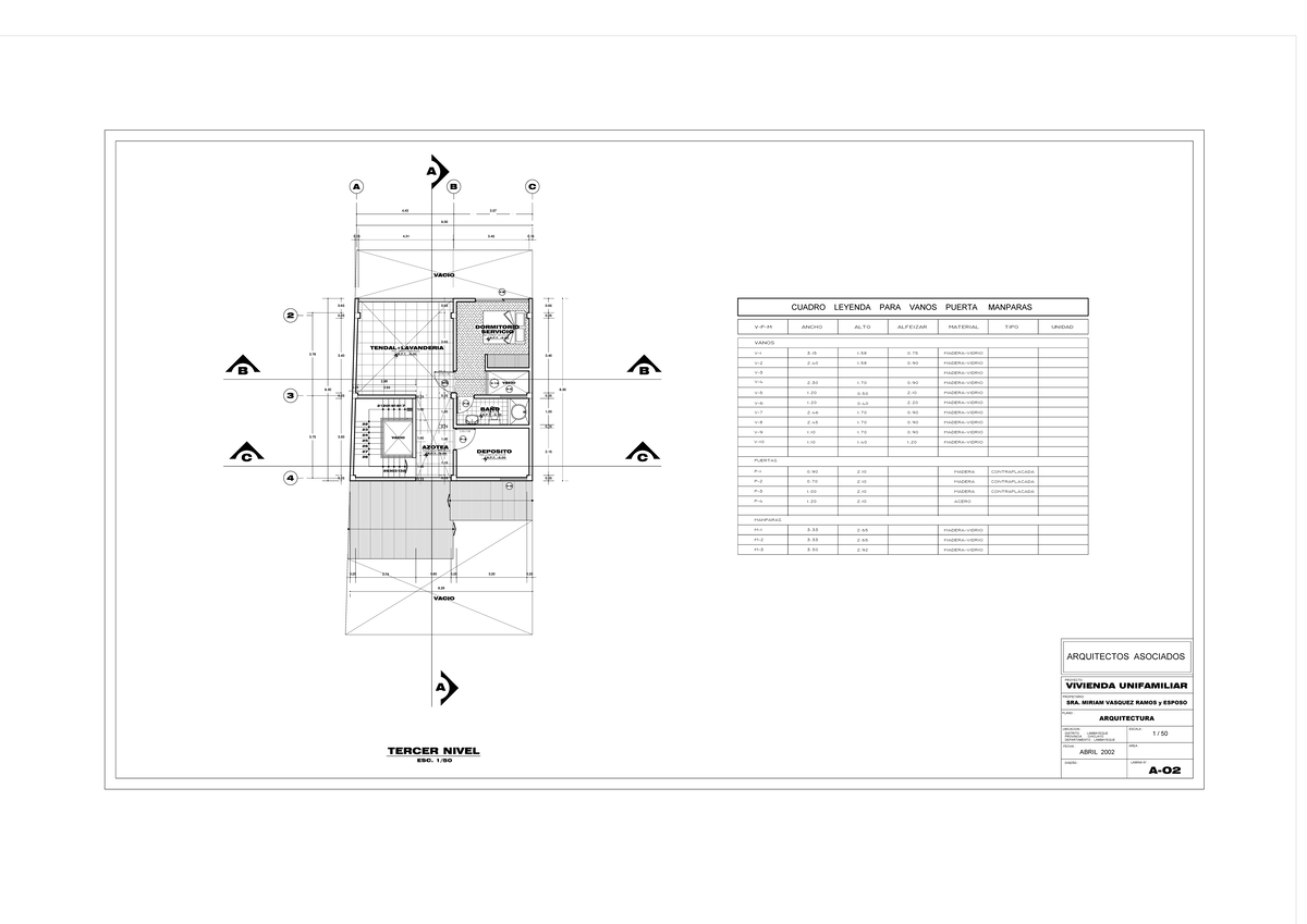 Arquitectura: Planta y Layout - Proyecto Vivienda Unifamiliar - Studocu