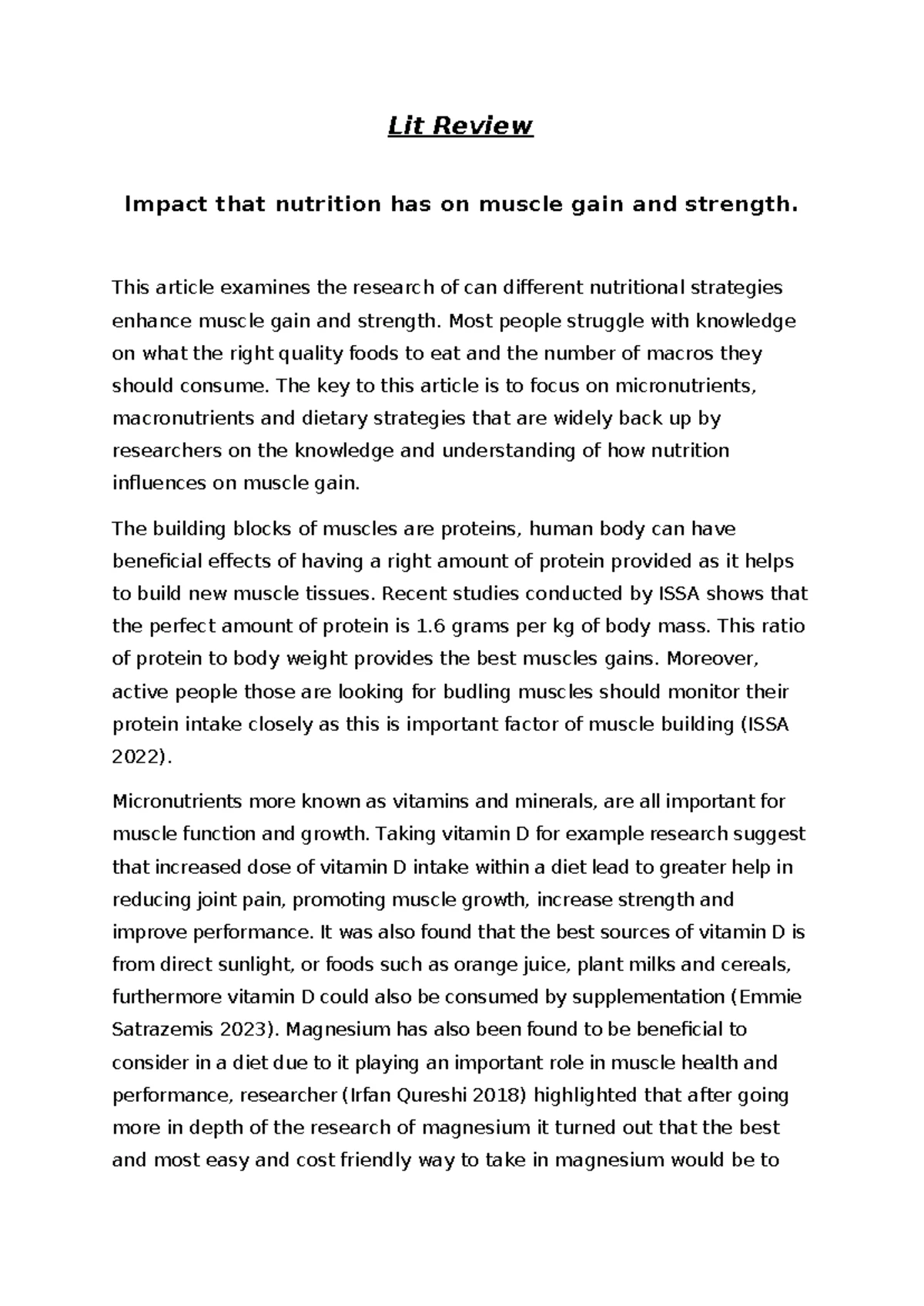 Graded unit - Evaluation stage (Kyle Crossan) - Name: Kyle Crossan ...