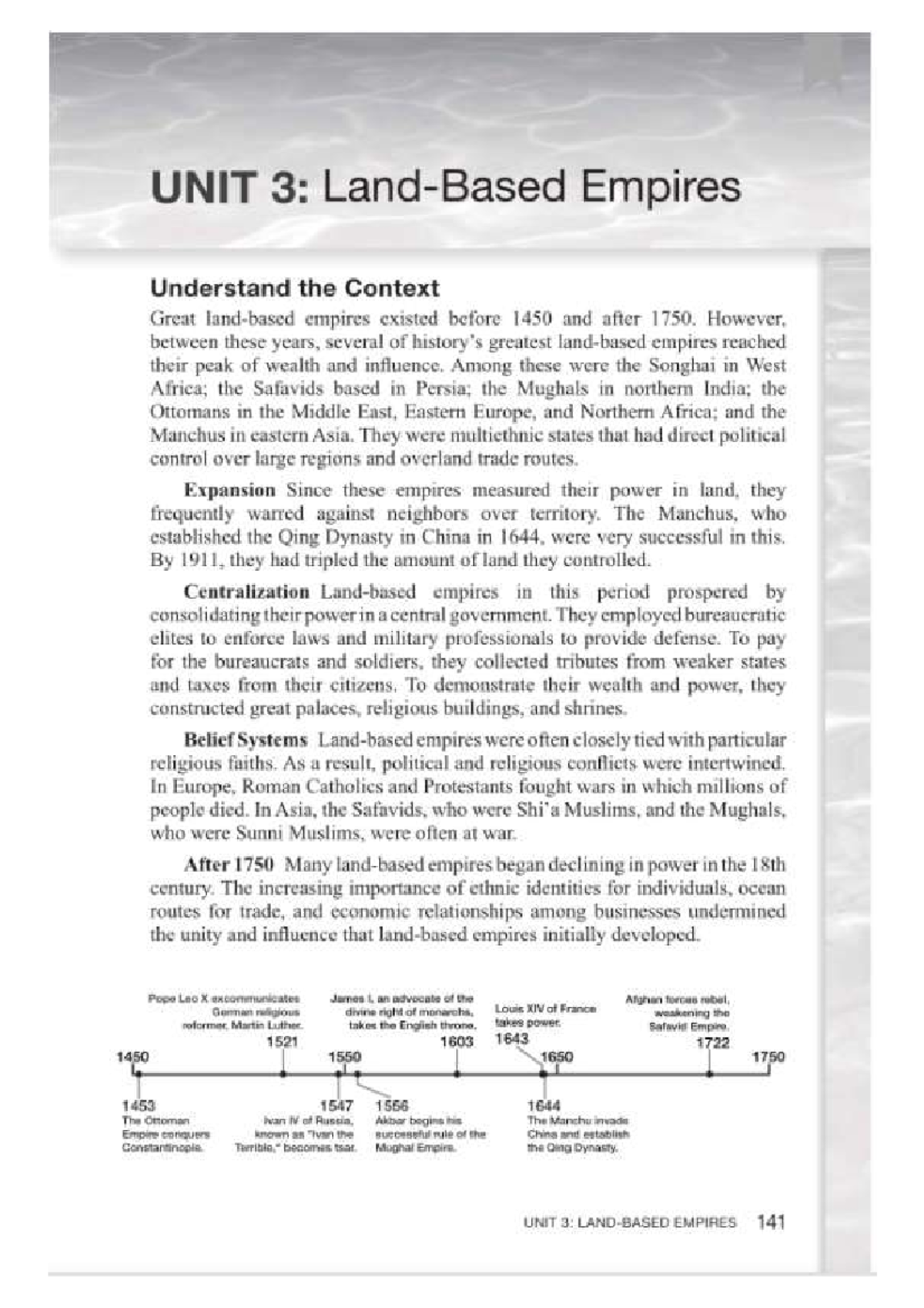 UNIT 3: Empires - Expansion and Influence from 1450 to 1750 - Studocu