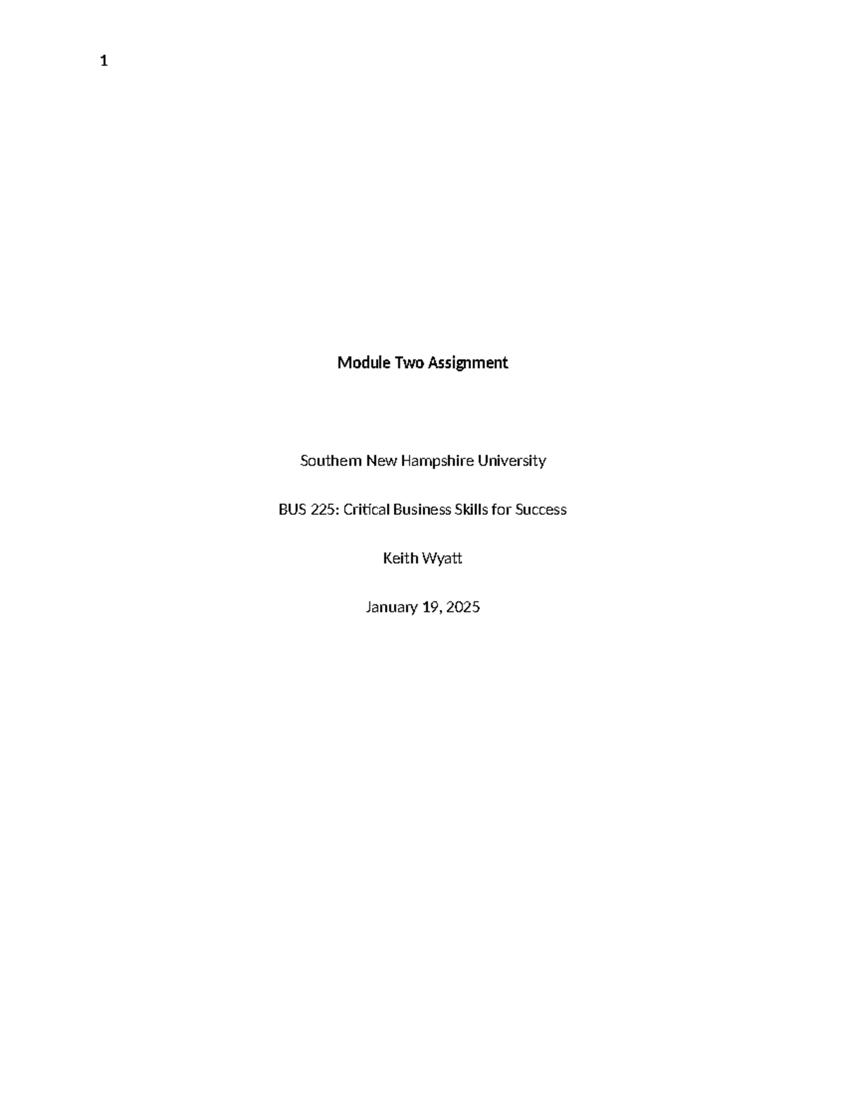 BUS 225 Module Two Assignment: Employee Retention & Compensation ...