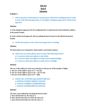 Data Communications and Networking - CSE316 - IUB - Studocu