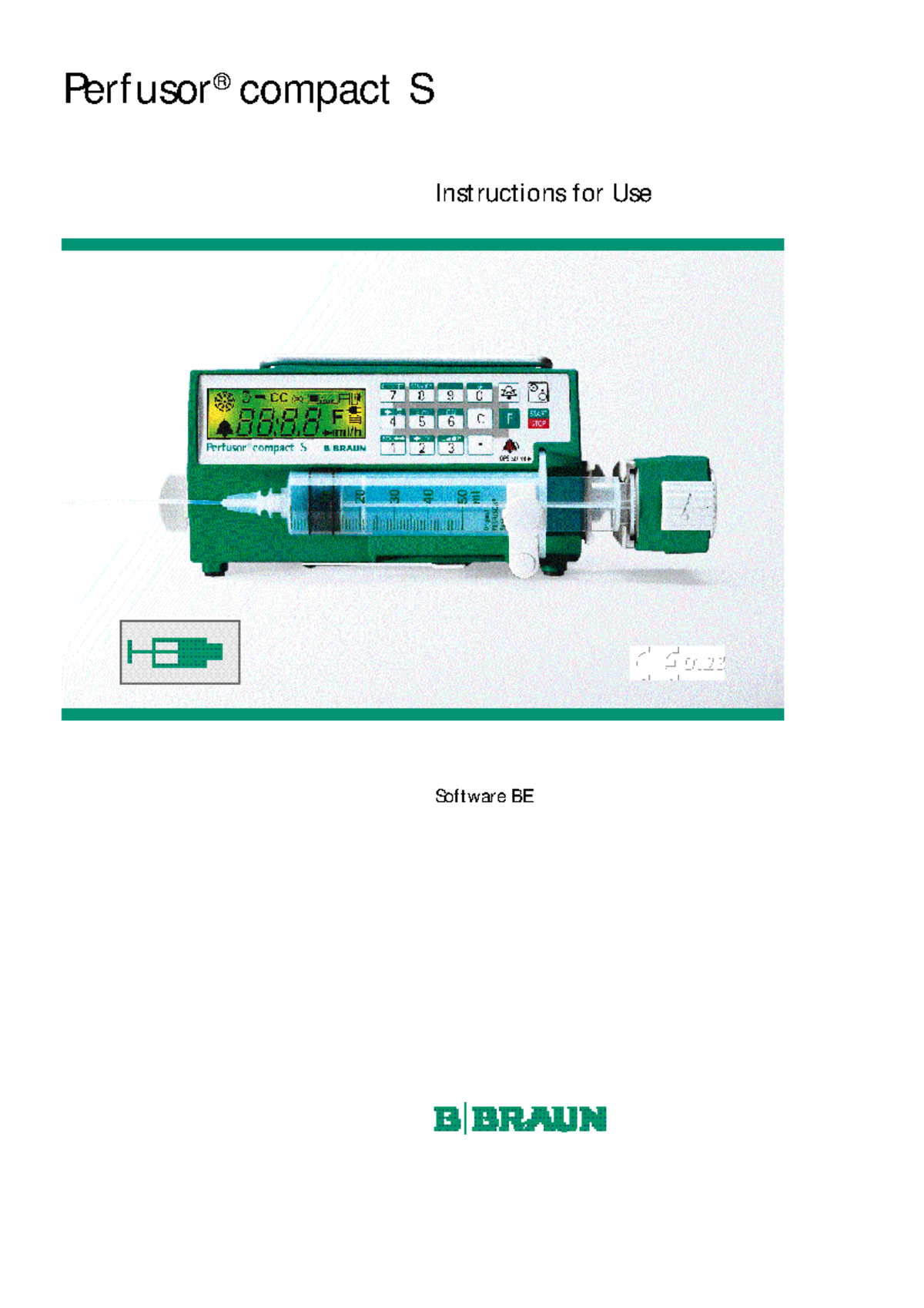 B.Braun Perfusor® Compact S - User Manual & Operating Instructions ...