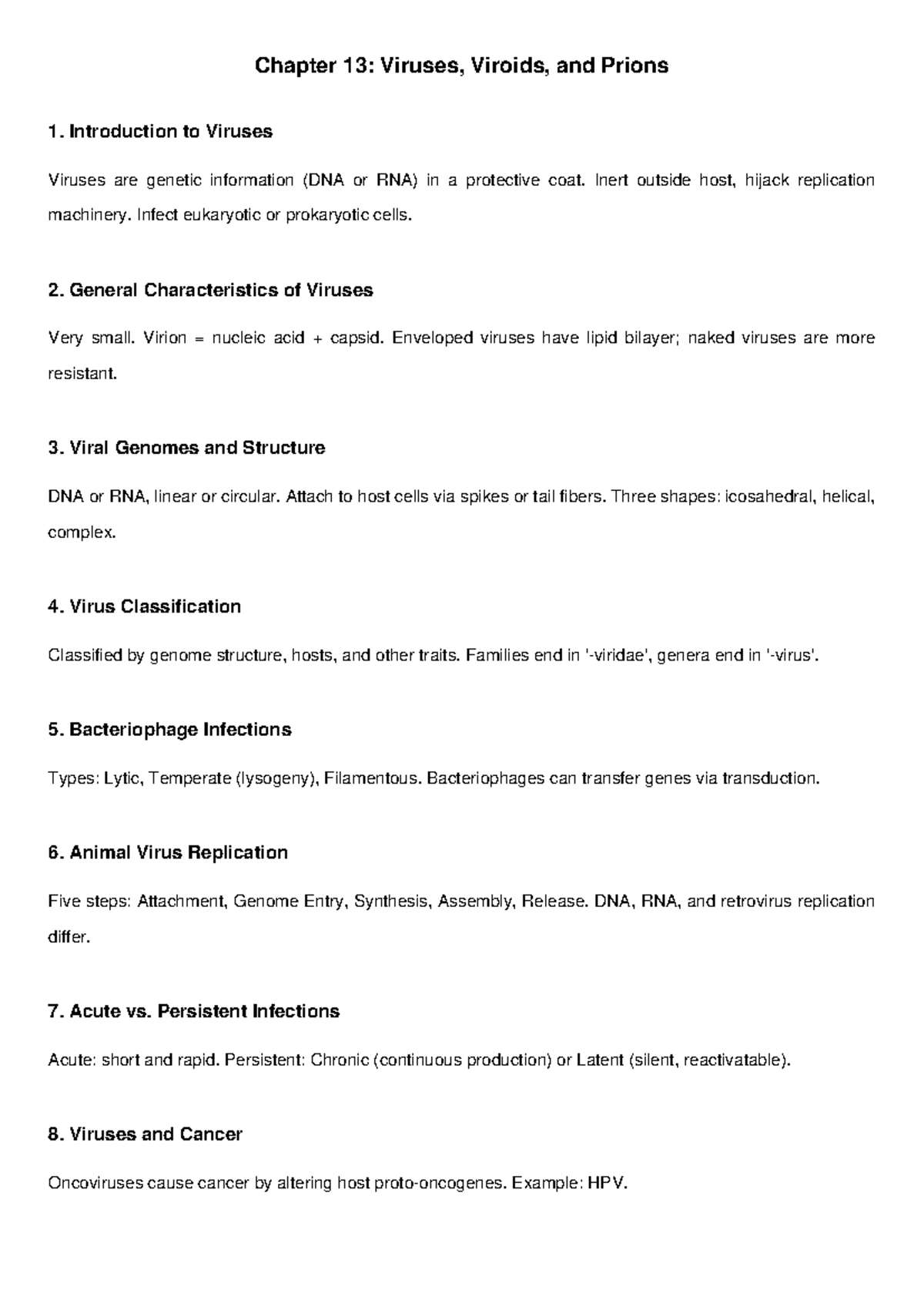 Chapter 13: Viruses, Viroids, and Prions Overview and Key Concepts ...
