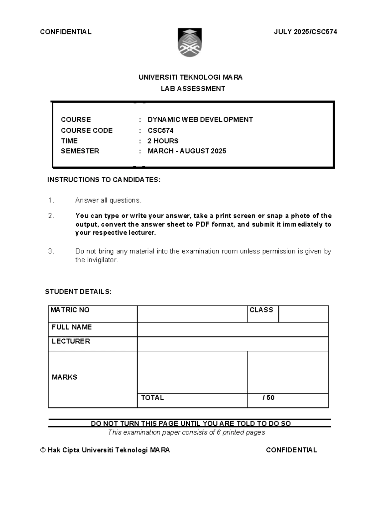 CSC574-Web App Dev Lab Assignment I & II (HTML/CSS & JS) - Studocu