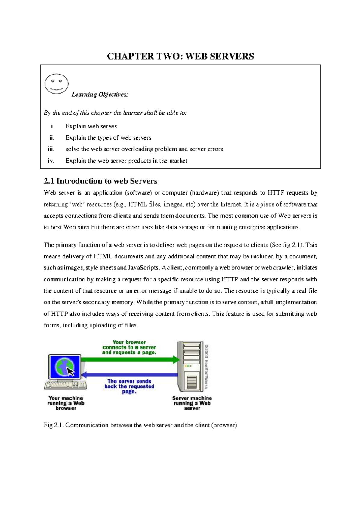 CHAPTER 2: WEB SERVERS - Key Concepts and Features Overview - Studocu