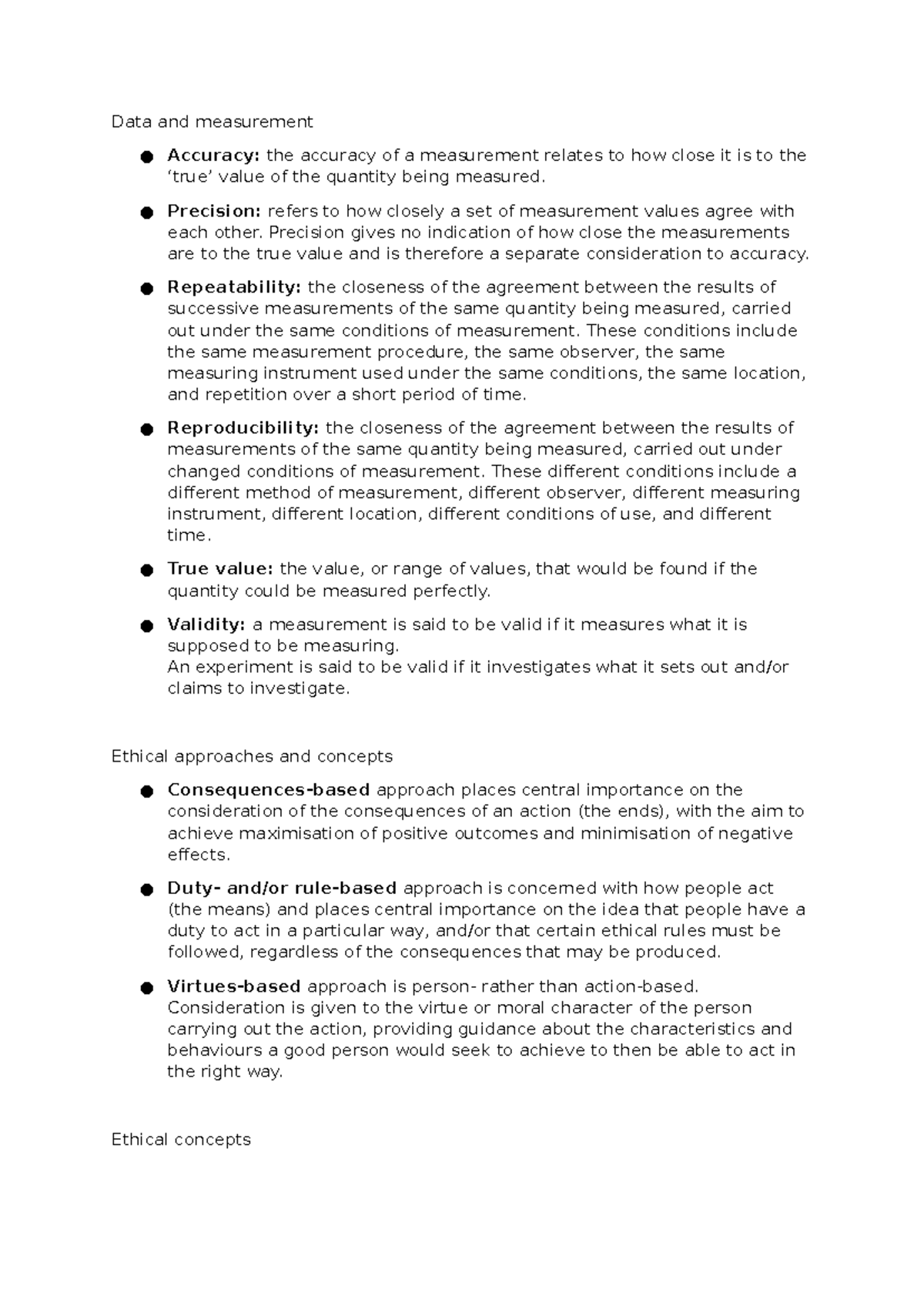 Unit 3 AOS 1: Biology Measurement and Protein Function Notes - Studocu