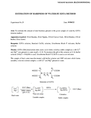 Short Procedure for Titration and Conductometric Analysis in Chemistry ...
