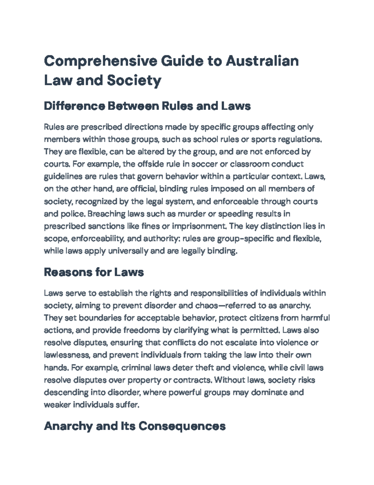 Understanding the Australian Legal System: Structure, Laws, and Society ...