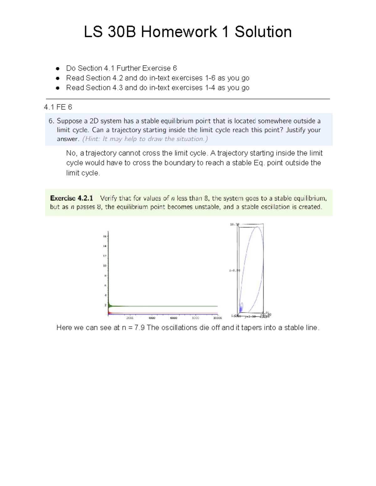 LS 30B Homework 1 Solutions: Section 4.1 & Further Exercises - Studocu