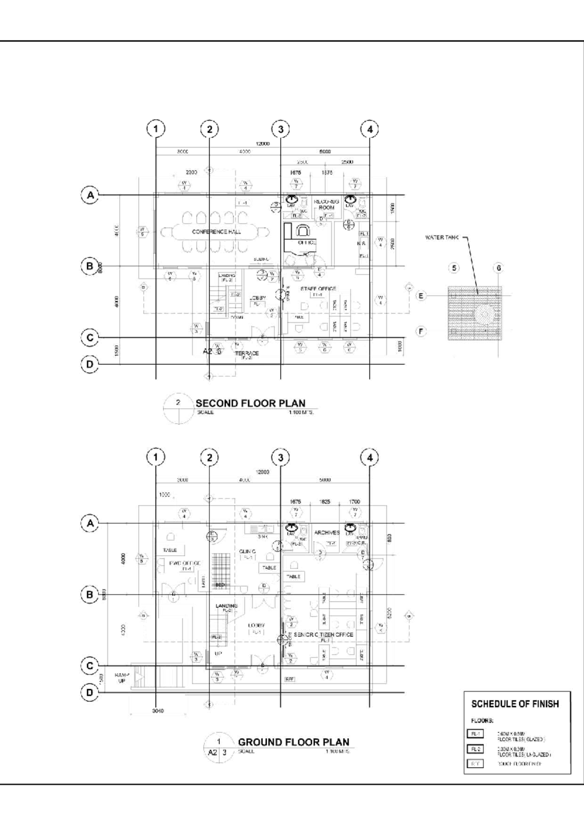 Ground Floor Plan & Schedule of Finishes - FL-1 & FL-2 - Studocu
