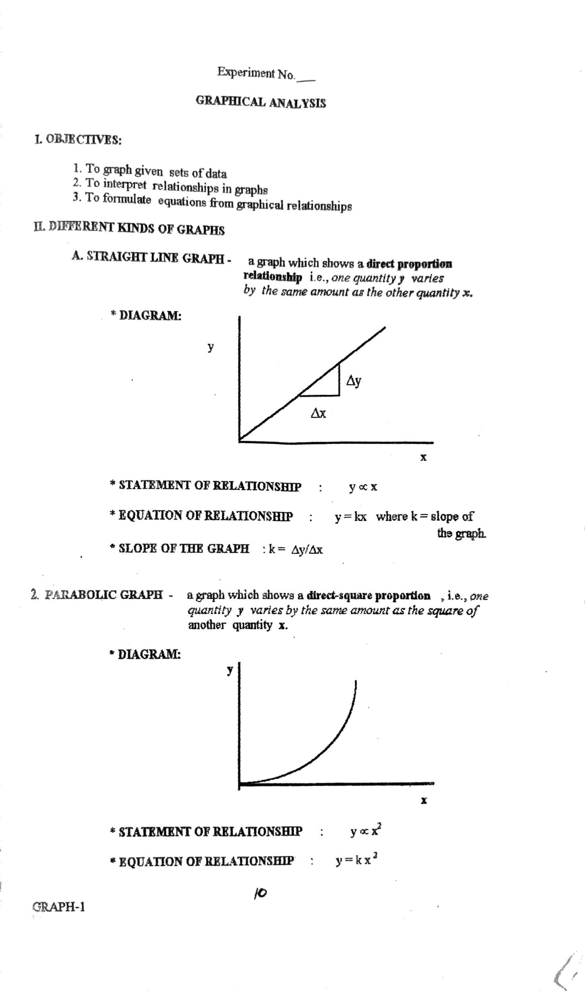 Graphical Analysis I: Understanding Graph Types and Relationships - Studocu