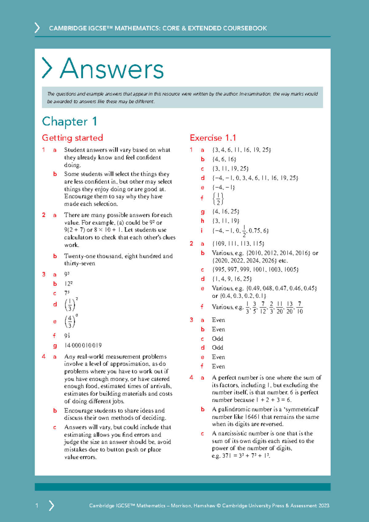 IGCSE Maths 3rd Edition Coursebook Answers and Solutions - Studocu