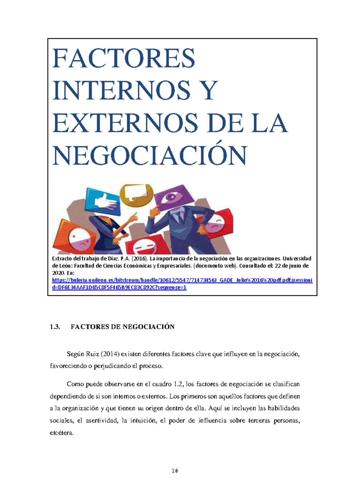 03 Factores Internos y Externos de Negociación: Análisis Detallado ...