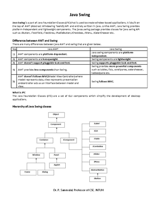 CSE R18 Unit 3 Notes: Exception Handling & Multithreading in Java - Studocu