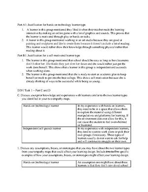 D291 Task 2 - Instructional Setting and Target Learners: The K-12 case ...