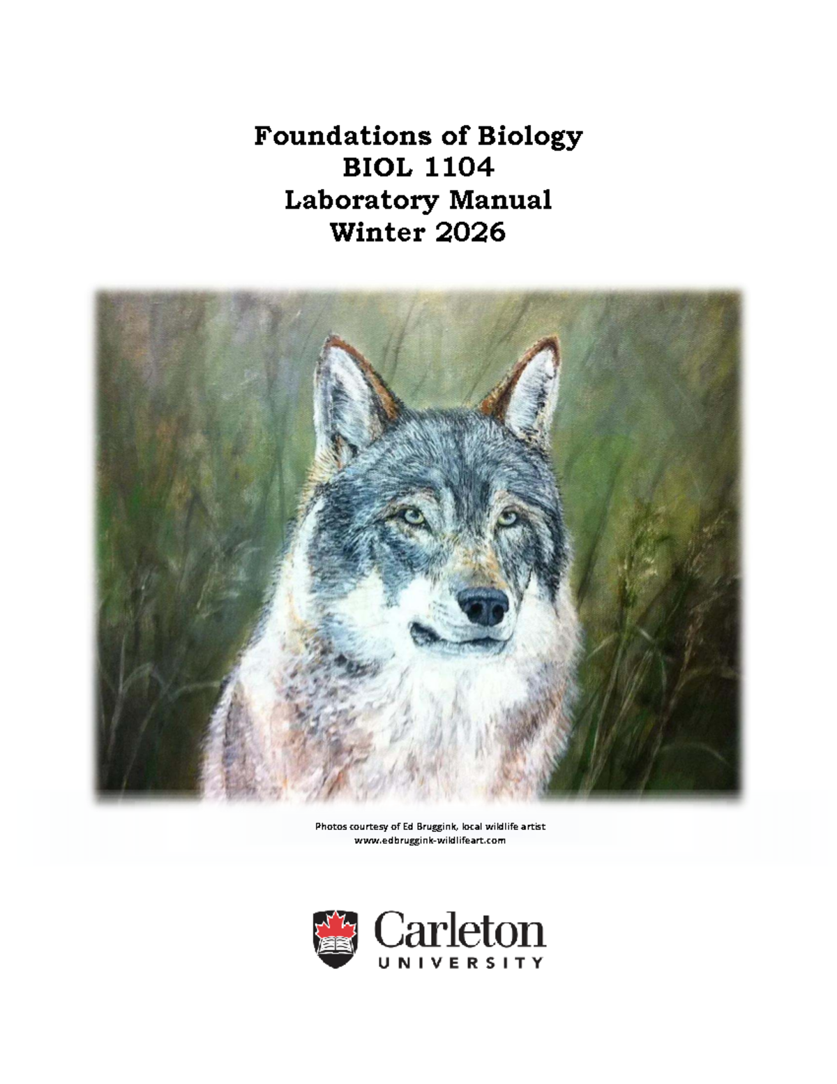 BIOL 1104 - Winter 2026 Laboratory Manual and Guidelines - Studocu