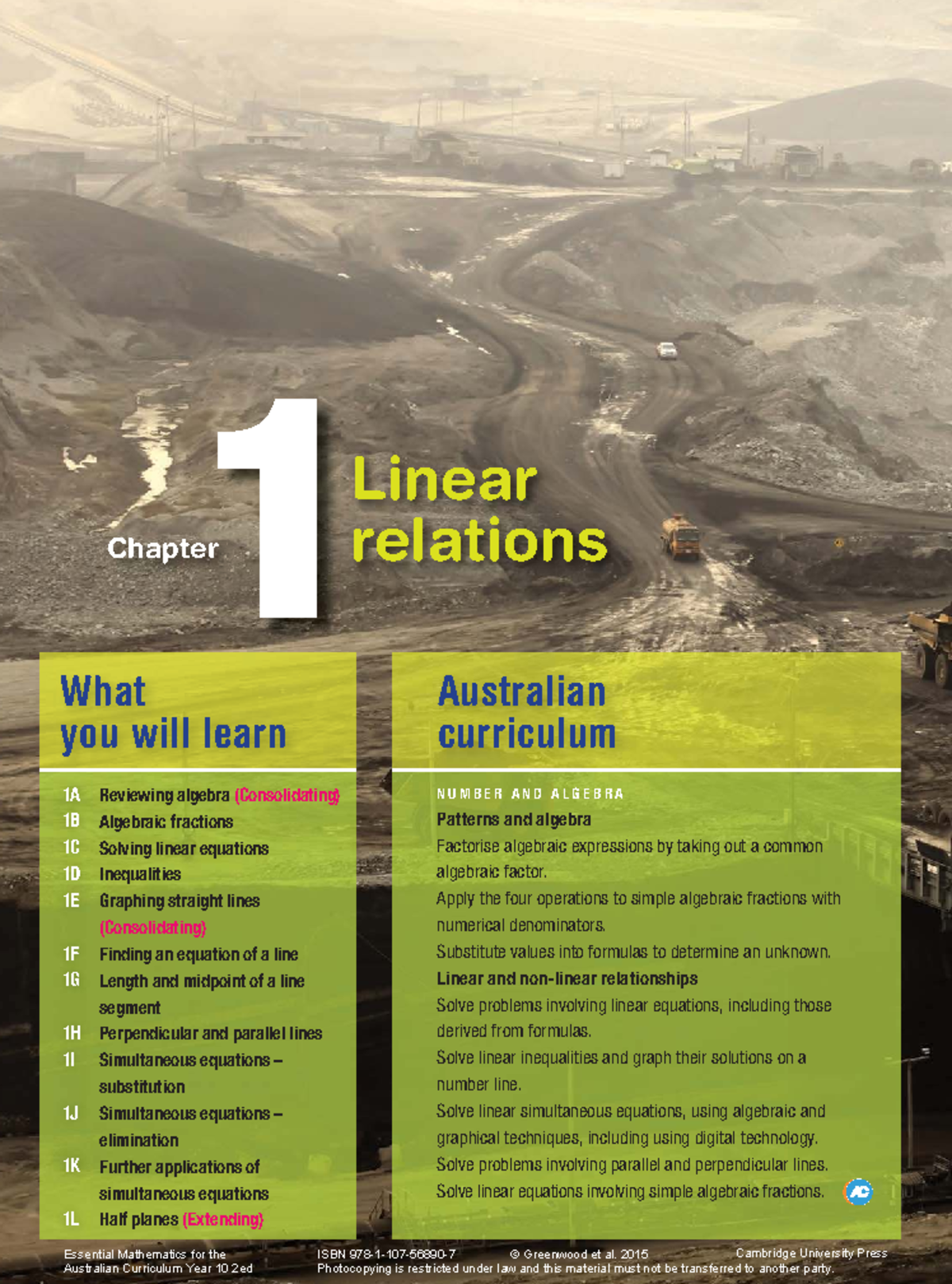 Chapter 1: Linear Relations - Essential Mathematics Year 10 (2ed) - Studocu