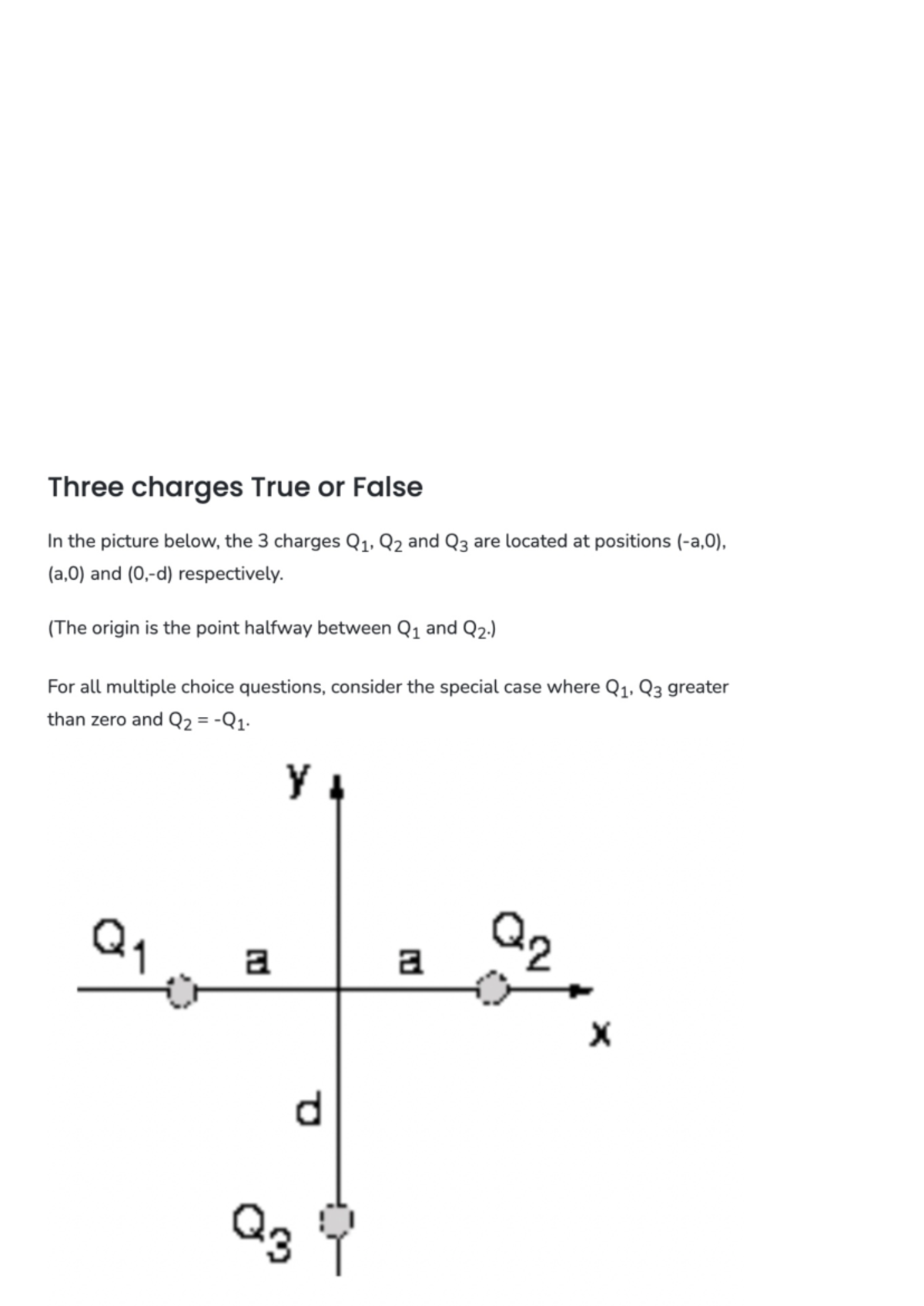 ANS2-solutions-2025 - Solutions - Three charges True or False In the ...