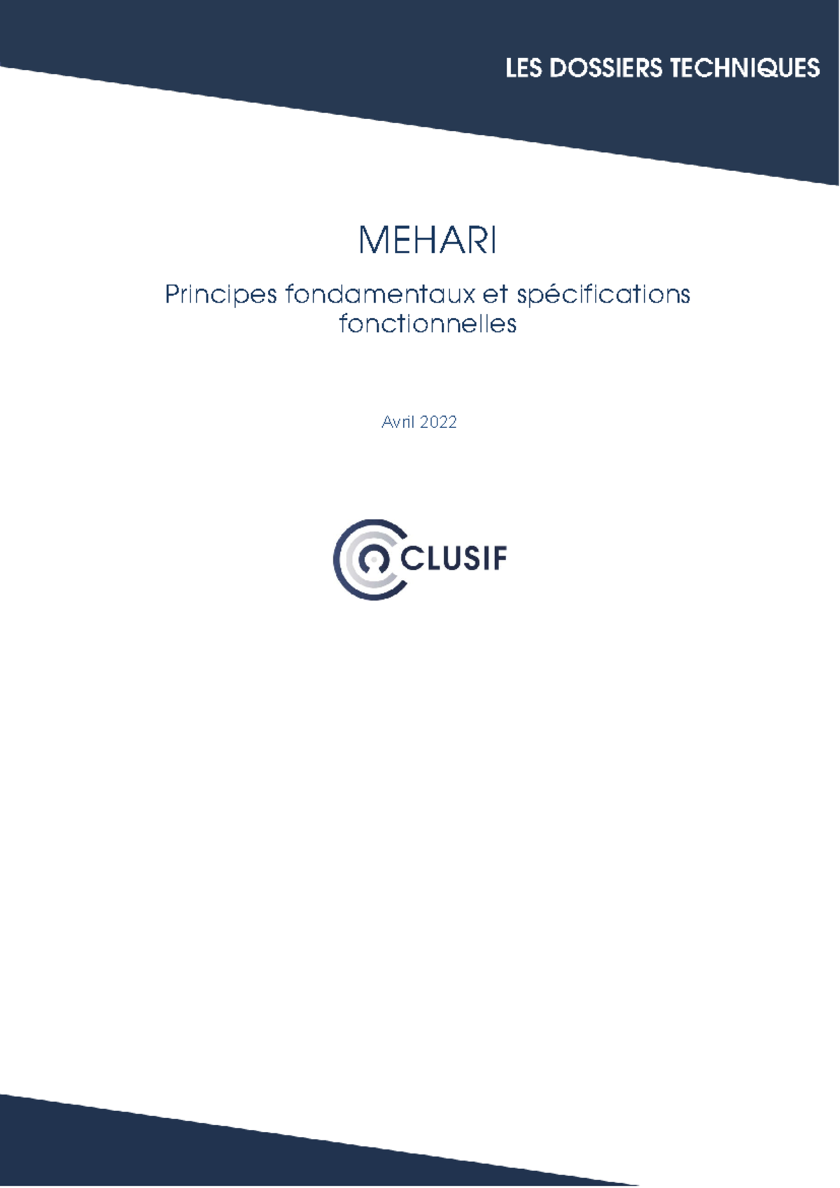 MEHARI 2022: Principes Fondamentaux et Spécifications Fonctionnelles ...