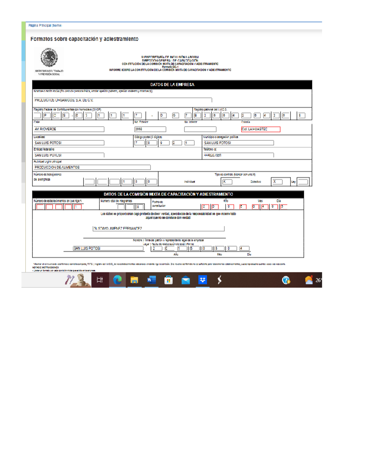 Formatos sobre capacitaciòn y adiestramiento - Capacitacion Estrategica ...