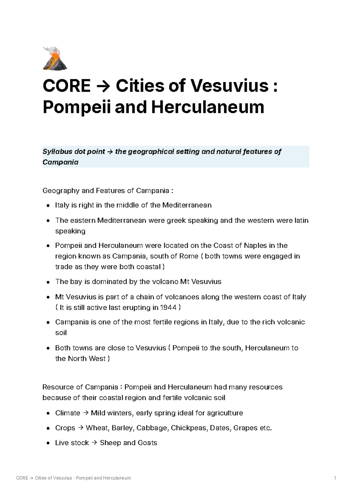 CORE Cities of Vesuvius: Geography, Eruption, and Society of Pompeii ...