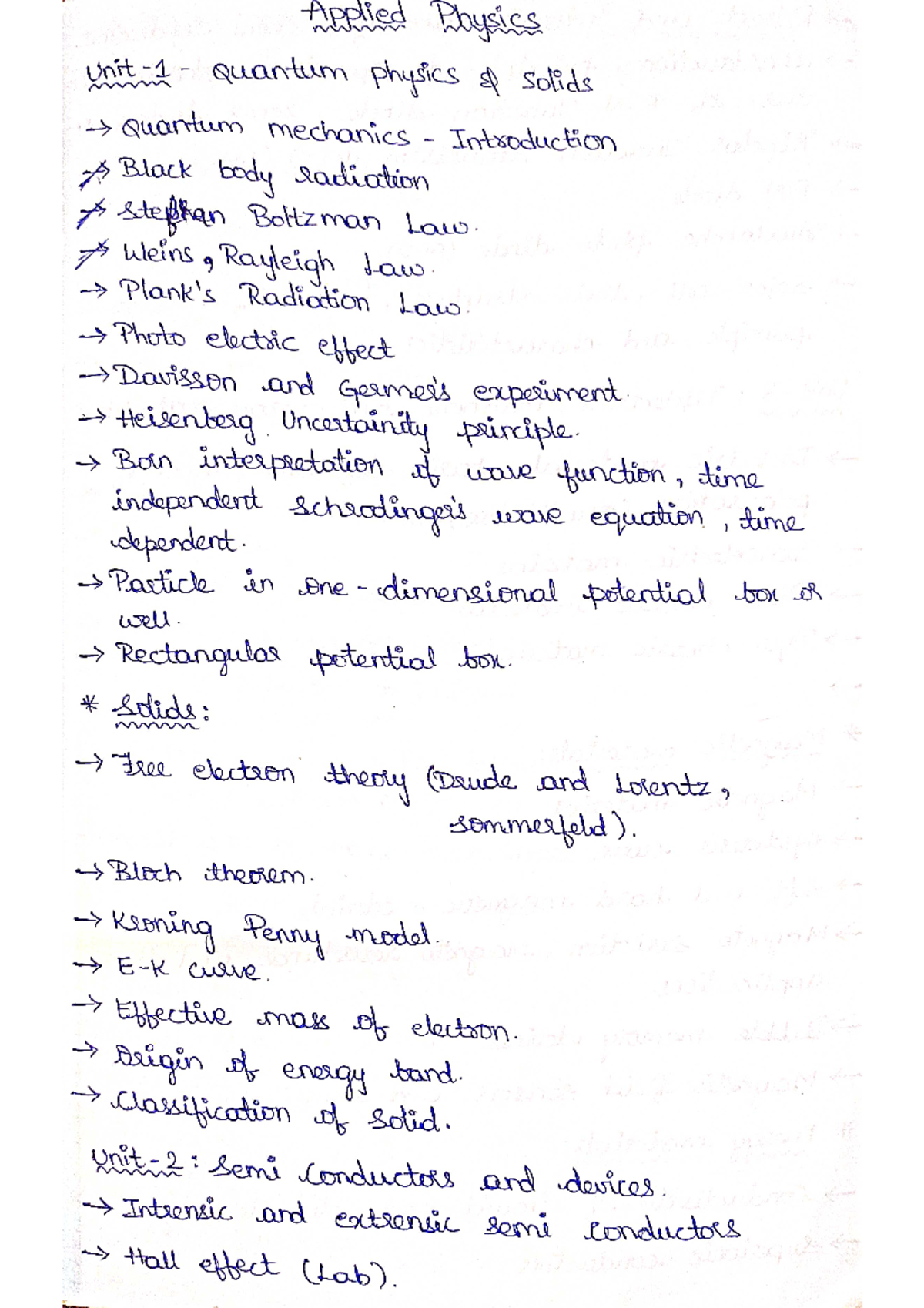 Applied Physics Notes: Key Concepts and Summaries - Studocu
