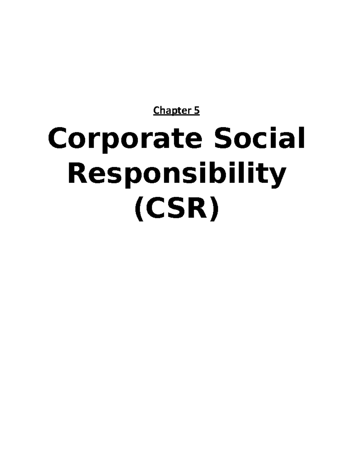 Business Ethics Lesson 5: Understanding Corporate Social Responsibility ...