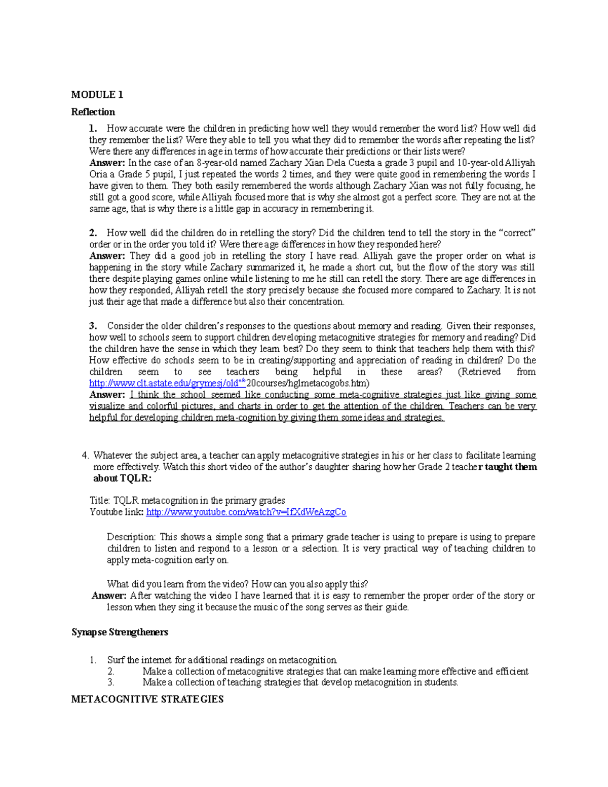( FLCT Module 1-10) - Facilitating Learner Centered-Teaching - PangSU ...