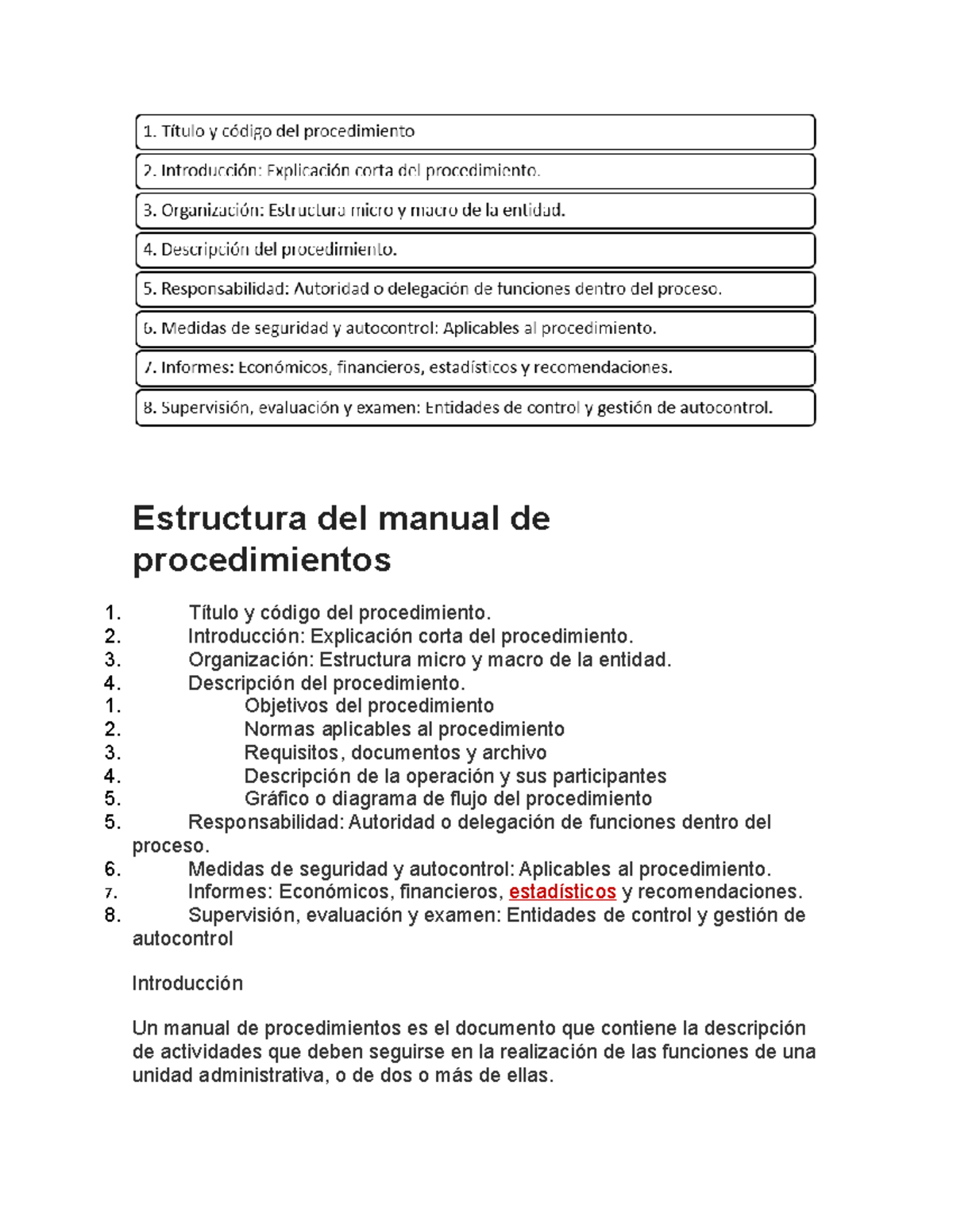 Estructura del Manual de Procedimientos: Guía Completa y Detallada ...