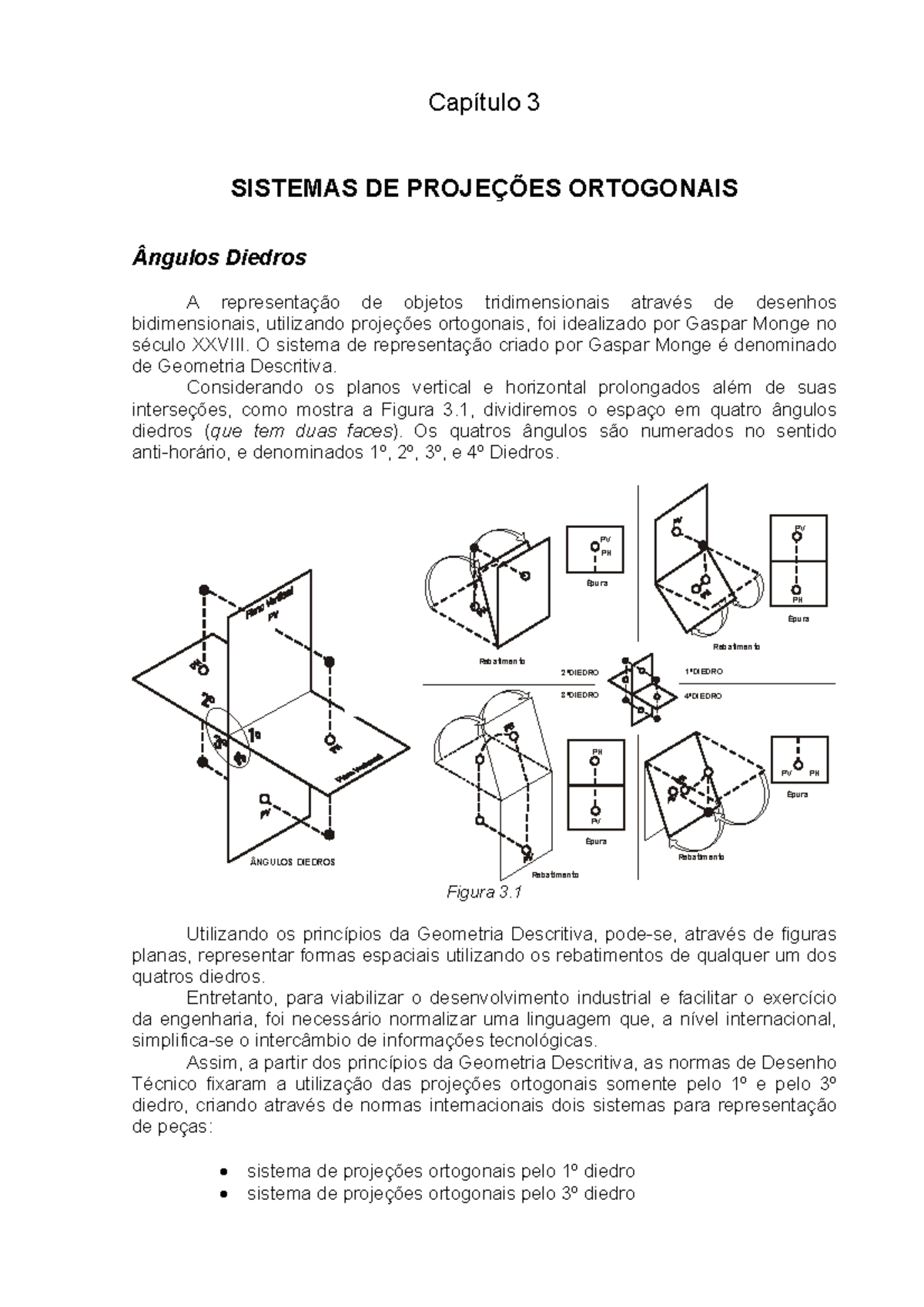Capítulo 3: Projeções Ortogonais com Ângulos Diedros - Desenho Técnico ...