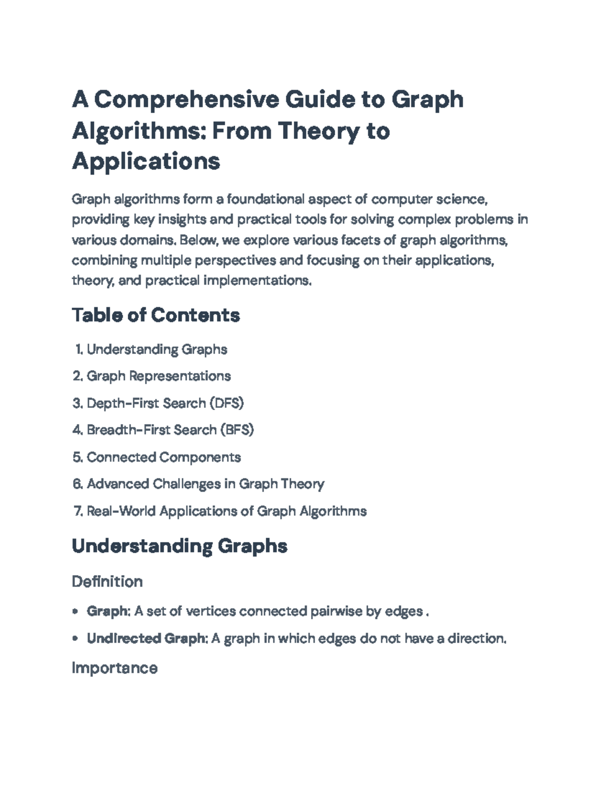 Graph Algorithms: Theory, Implementation, and Real-World Applications ...