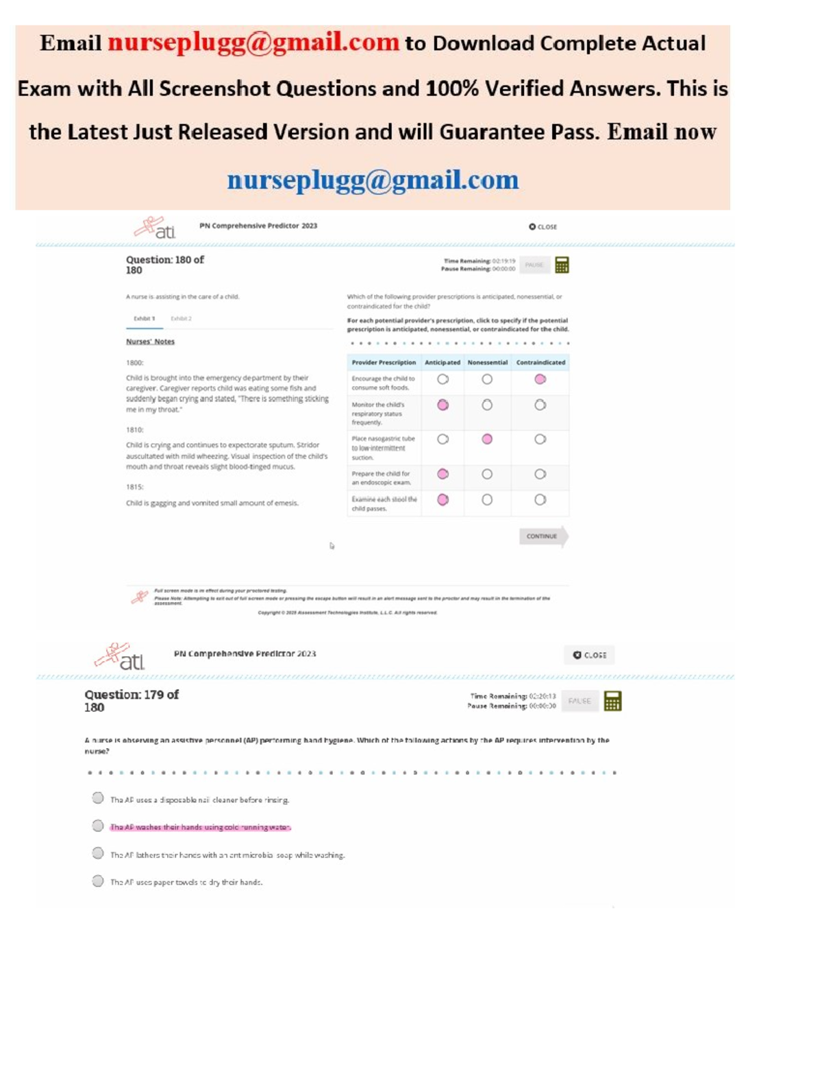 Pass 2025 ATI PN Comprehensive Predictor Exam with NGN: 180 Q&A - Studocu