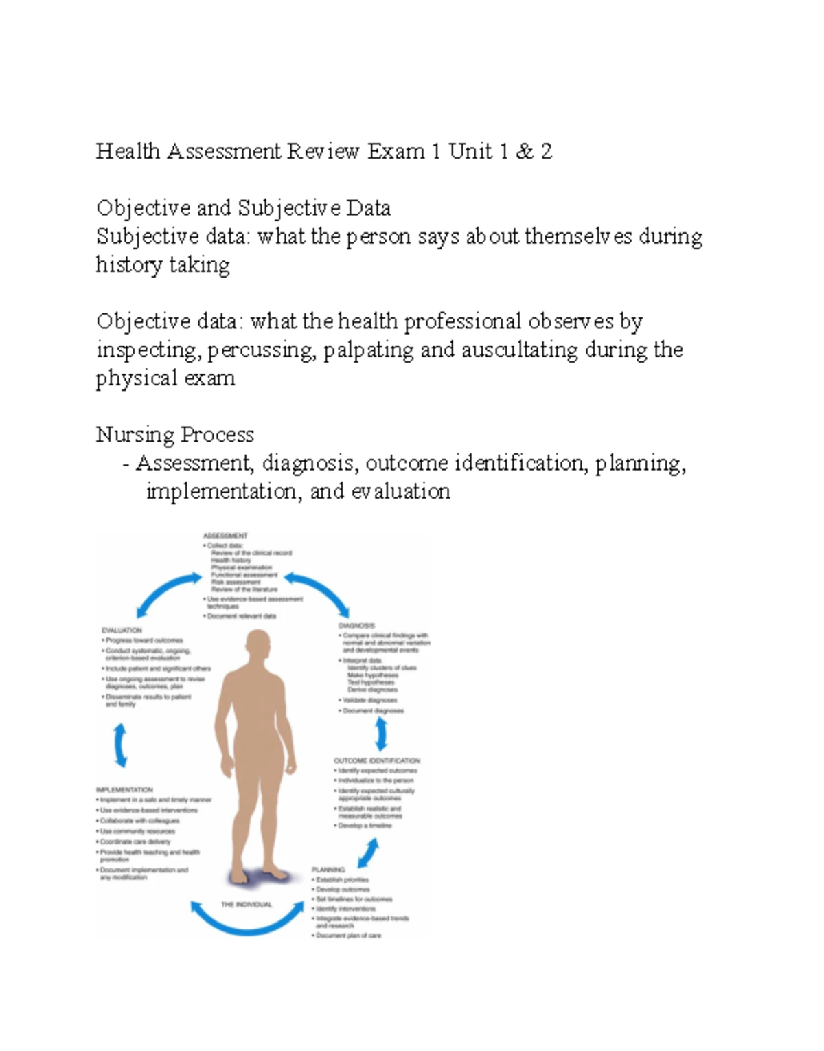 Chapters 1, 3, 4 & 7: Key Concepts in Health Assessment - Studocu