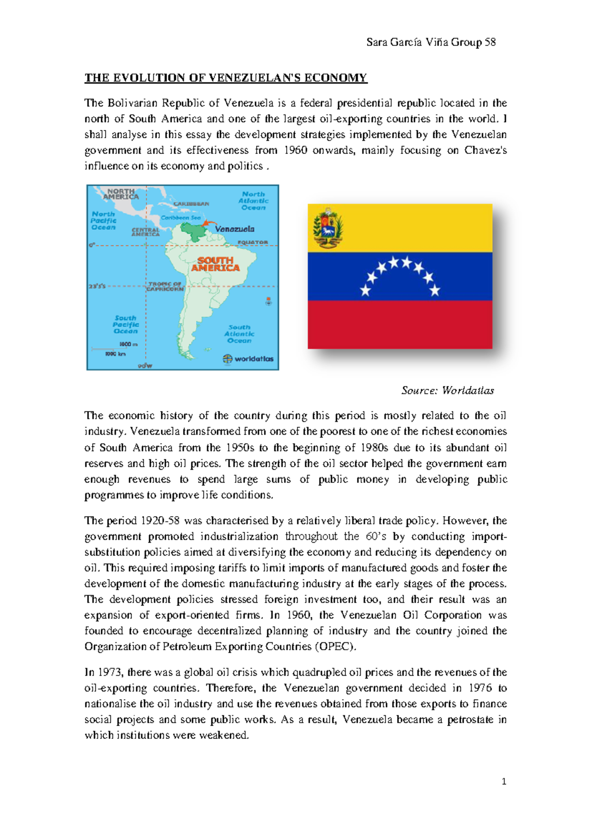 Venezuela's economic evolution: A case study on oil dependency and ...