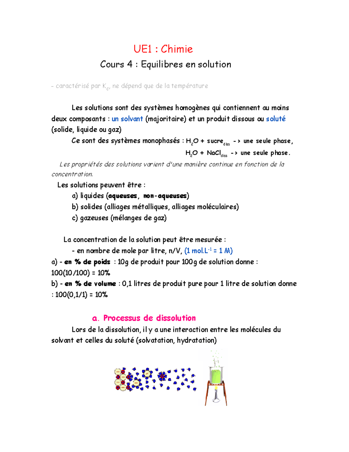 UE1 - Cours 4 Equilibres en solution (Agafonov) . PDF - UE1 : Chimie Cours 4 : Equilibres en ...