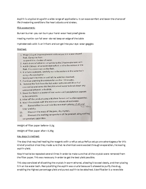 Chromatography - applied science assignments - UNIT 2 ASSIGNMENT 3 ...