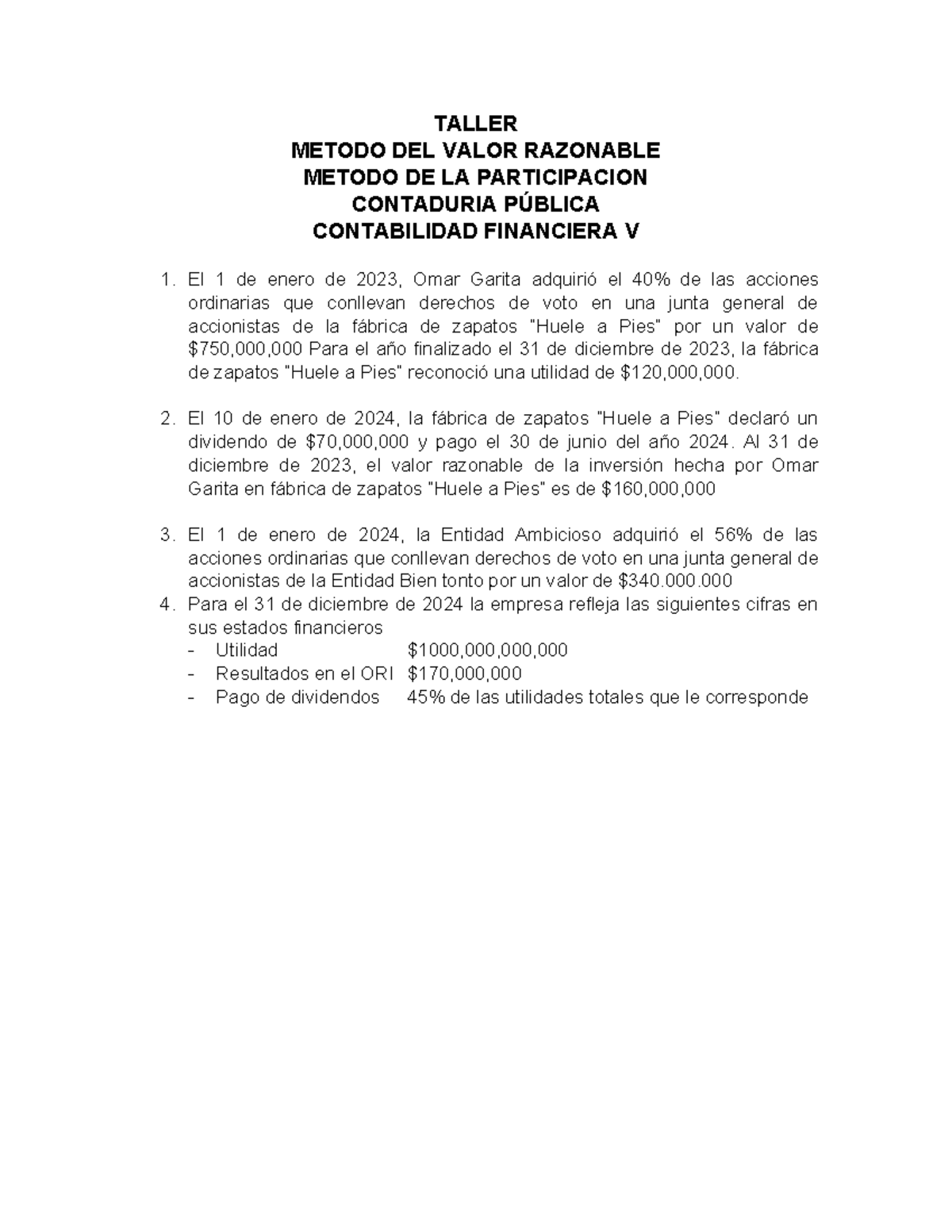 Taller sobre el Método del Valor Razonable en Contabilidad Financiera ...
