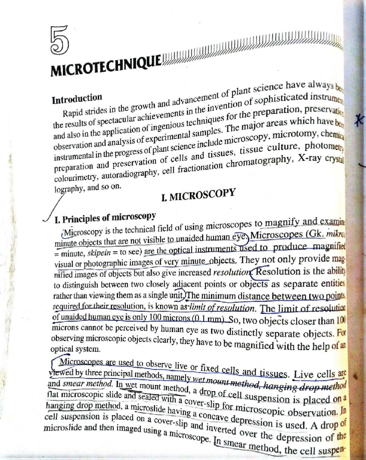 Microtechnique in Plant Science: A Comprehensive Overview - Studocu