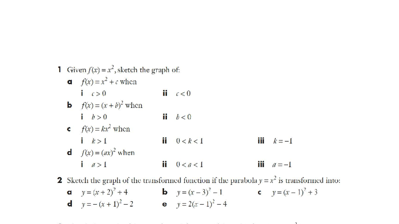 Graphs Revision - Practice Questions for Math 101 - Studocu